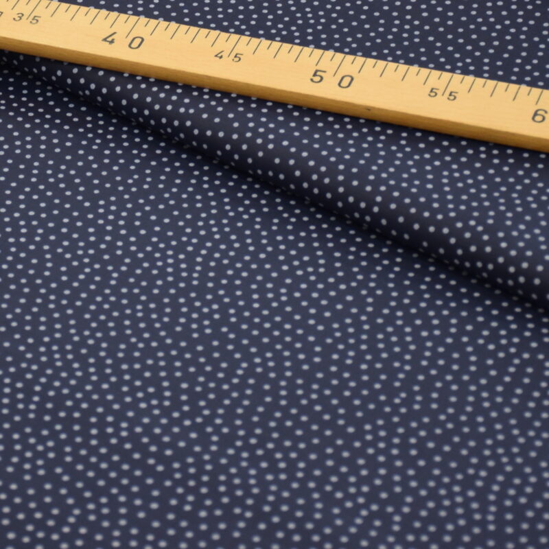 Tissu Doublure Petits Pois Bleu Marine Les Aiguilles De Lulu
